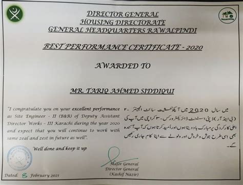 Engr Tariq Ahmed Siddiqui On Linkedin Armyhousingdirectorate 11