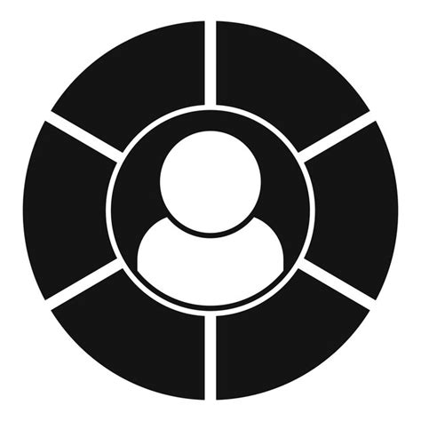 Premium Vector Pie Chart Segment Icon Simple Vector Market Target