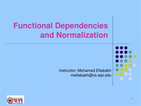 Ppt Functional Dependencies And Normalization Powerpoint Presentation Id 8719946