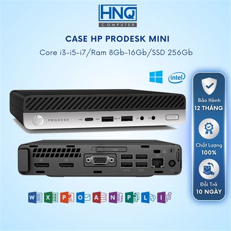 Máy Tính Case Mini Đồng Bộ HP EliteDesk 800 G3 35W Mini PC HP Intel i3 6100 i5 6500 i7 6700 2