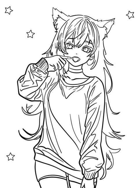 Planse De Colorat Cu Fata Anime Desene De Colorat