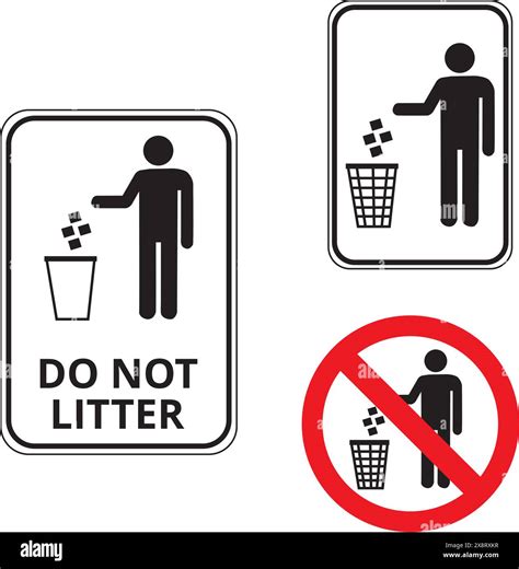 Do Not Litter Banners On A White Background Stock Vector Image And Art