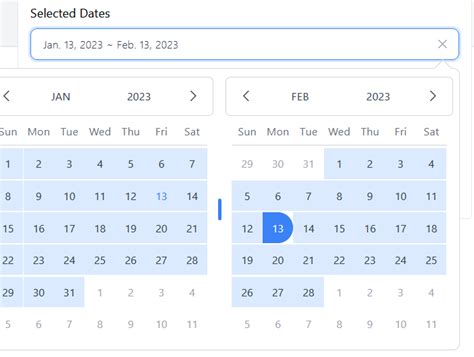 Bug Dates Highlighted Are Incorrect Once Dates Are Selected · Issue 42 · Onesinereact
