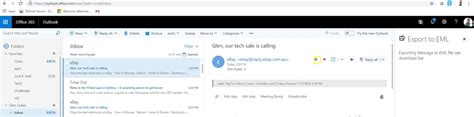 Outlook Addin For Exporting Email To Eml From Outlook On The Web
