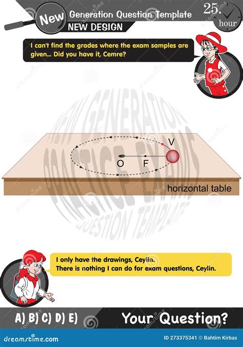 Physics Simple Harmonic Motion Next Generation Question Template Exam Question Stock