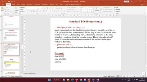 c2 strings constant strings getchar putchar getline gets puts spring 2023 youtube