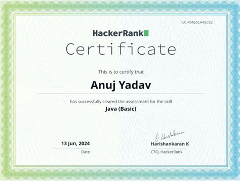 Anuj Yadav On Linkedin Java Certificate