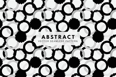 Circle Shapes Monochrome Abstract Vector Seamless Repeating Pattern 21822227 Vector Art At Vecteezy