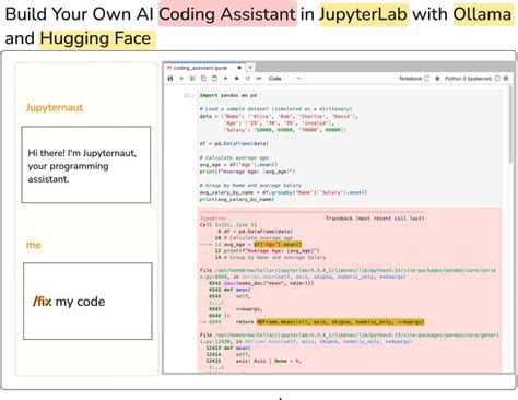 build your own ai coding assistant in jupyterlab with ollama and