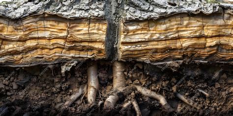 Premium Photo Soil Layers Beneath Complex Tree Root System Shown In Crosssection Concept Soil