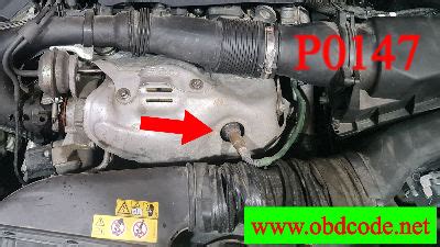 P0147 Fault Error Code O2 Sensor Heater Circuit Failure Bank1 Sensor3