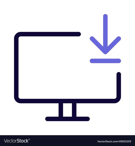 Fetching Data From The Desktop Domain Royalty Free Vector