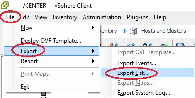 Easy Ways To Export List Of Virtual Machines From VCenter