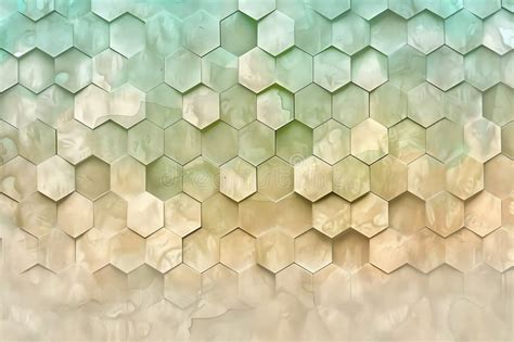 abstract design of interlocking hexagons with complex patterns and