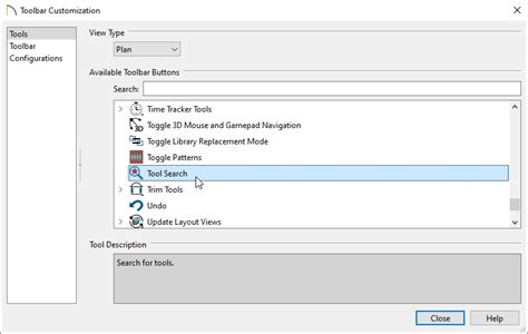 Customizing Toolbars