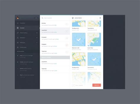Navigation Dashboard Design Inspiration