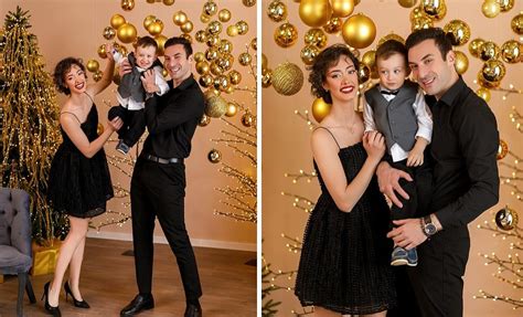 ერთმანეთზე ლამაზები ხართ ანდრია გველესიანის და მაიკო ვაწაძის საახალწლო ოჯახური ფოტოსესია