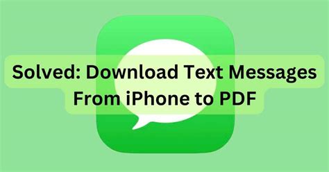 How To Export Text Messages From Iphone To Pdf The Mac Observer