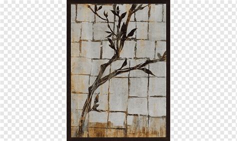 나뭇 가지 회화 아트 프레임 나무 백금 홍화 입체 잎 분기 포스터 Png Pngwing