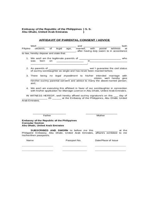Embassy Of The Republic Of The Philippines Doc Template Pdffiller