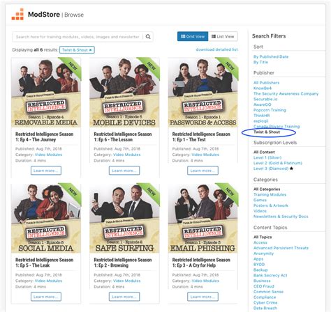 Knowbe4 Adds Twist And Shout Video Modules To Modstore