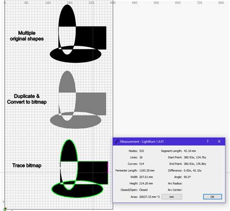 Does Lb Have The Ability To Calculate The Area Of An Engrave Lightburn Software Questions