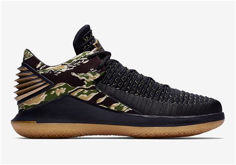 Air Jordan 32 Low Tiger Camo Adult Sizes Ah3347 021 Release Info