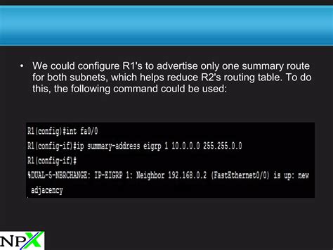Eigrp Automatic And Manual Summarization Ppt Computer Networking Computing
