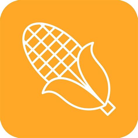 Corn Line Round Corner Background Icons 14729965 Vector Art At Vecteezy