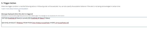 How To Get Custom Variables In Trigger Actions From Custom Swql Alert