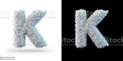 대문자 K 어퍼케이스 흑백 배경에 흰색 푹신한 글꼴 3d 3차원 형태에 대한 스톡 사진 및 기타 이미지 3차원 형태 개념 검은색 Istock