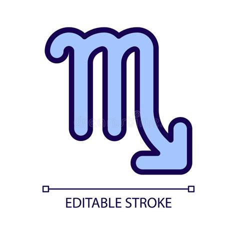 Scorpio Pixel Perfect RGB Color Icon Stock Vector Illustration Of Zodiac Vector 262260708