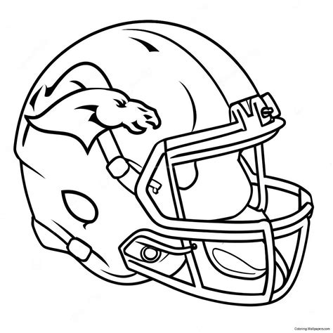 Broncos Helmet Coloring Page