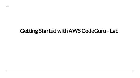 Amazon Codeguru Automate Code Review And Code Performance Monitoring
