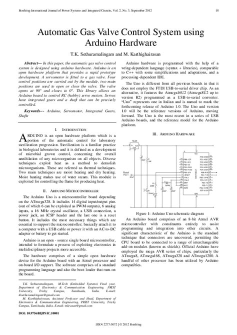 pdf automatic gas valve control system using arduino hardware