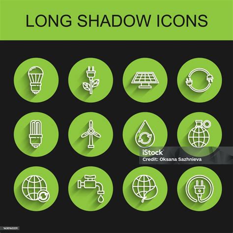 행성 지구와 재활용 수도꼭지 Led 전구 지구 지구 잎 전기 플러그 풍력 터빈 및 재활용 깨끗한 아쿠아 아이콘을 설정하십시오 벡터 0명에 대한 스톡 벡터 아트 및 기타