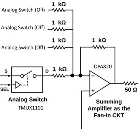 Tmux1101 Tmux1101 With Inverting Summing Amplifier Showing High Pass