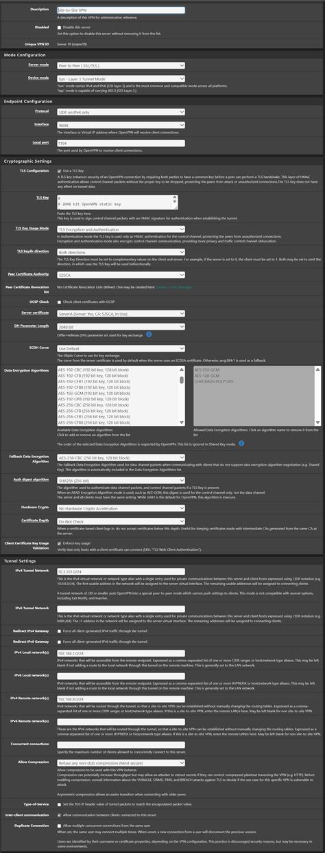 site to site openvpn problem on 2 7 0 netgate forum