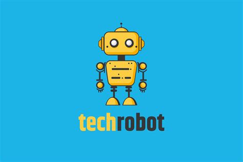 Robot Logo Graphic By Designdistrict · Creative Fabrica