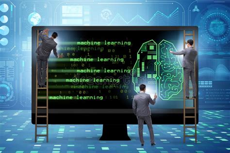 The Machine Learning Computing Concept Of Modern It Technology Stock