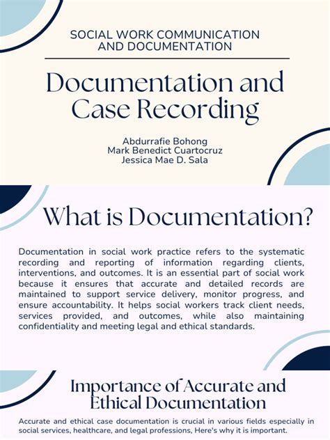 Major 13 Documentation And Case Recording Pdf Social Work Information