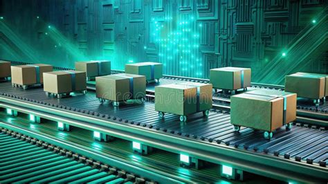 Automated Package Sorting System High Tech Conveyor Belt Transports