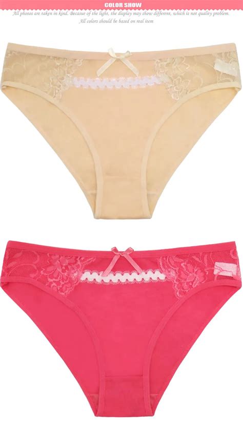 Yun Meng Ni Underwear Soft Cotton Brief Intimate Women Sexy Panties