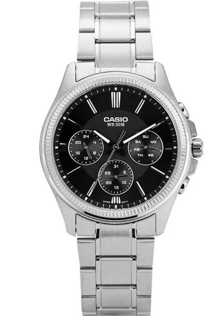 Наручные часы Casio Mtp 1375d 1a Серебро Черный фото отзывы характеристики в интернет