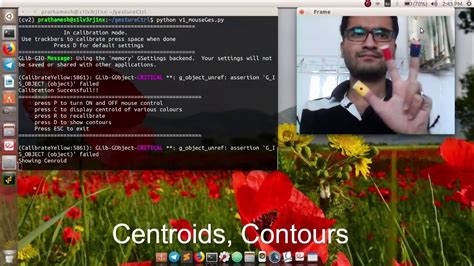 Mouse Control Using Hand Gestures With Opencv Youtube