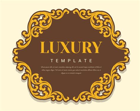 Ornate Frame Vintage Text Box Retro Style For Design Of Invitations Frames Menus Labels And
