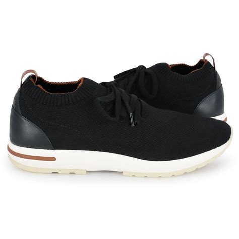 로로피아나 Loro Piana 남성 360 Lp 플렉시 워크 스니커즈 블랙 트렌비