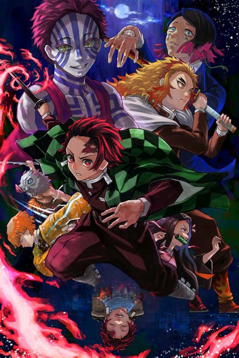 Kamado Nezuko Kamado Tanjirou Rengoku Kyoujurou Agatsuma Zenitsu Hashibira Inosuke And 2