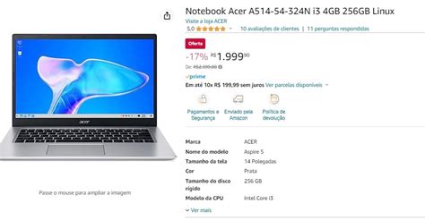 Notebook Acer Bom E Barato Com I E Tela Fhd Baixou Agora Tudo Em Tecnologia