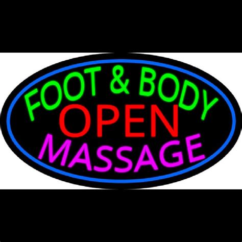 Custom Foot Massage Neon Sign Usa Custom Neon Signs Shop Neon Signs Usa